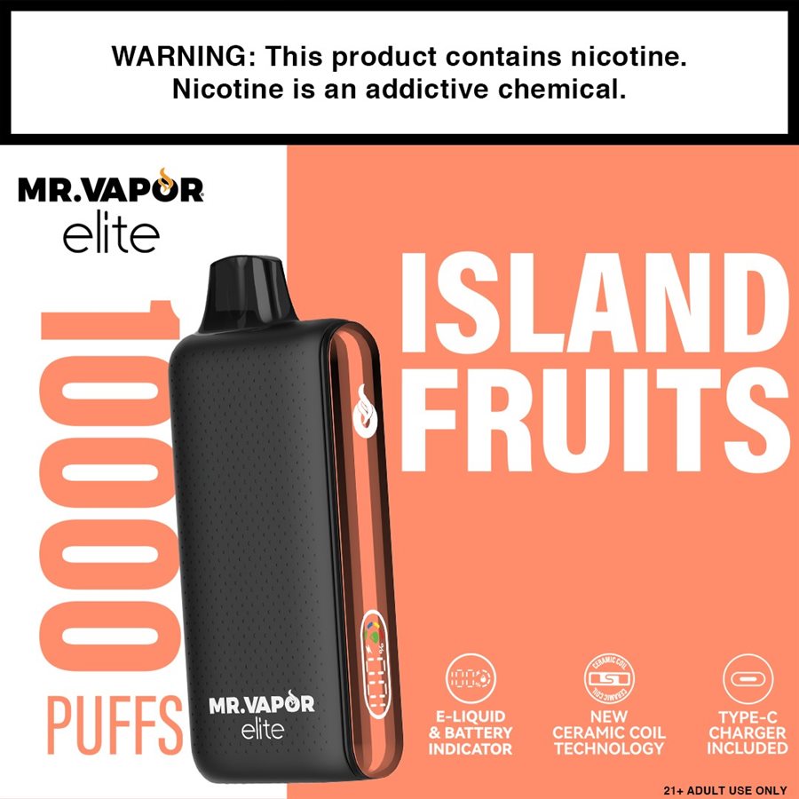 Mr. Vapor Elite Disposable Vape - 10k Puffs - Lighter USA