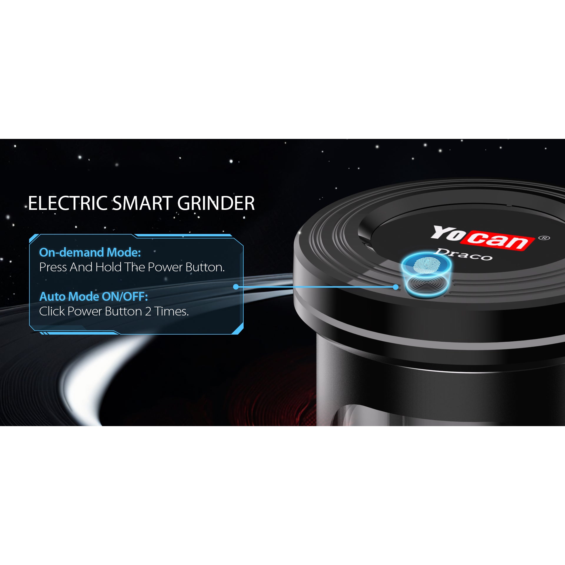 Yocan Draco Electric Smart Grinder | Lighter USA