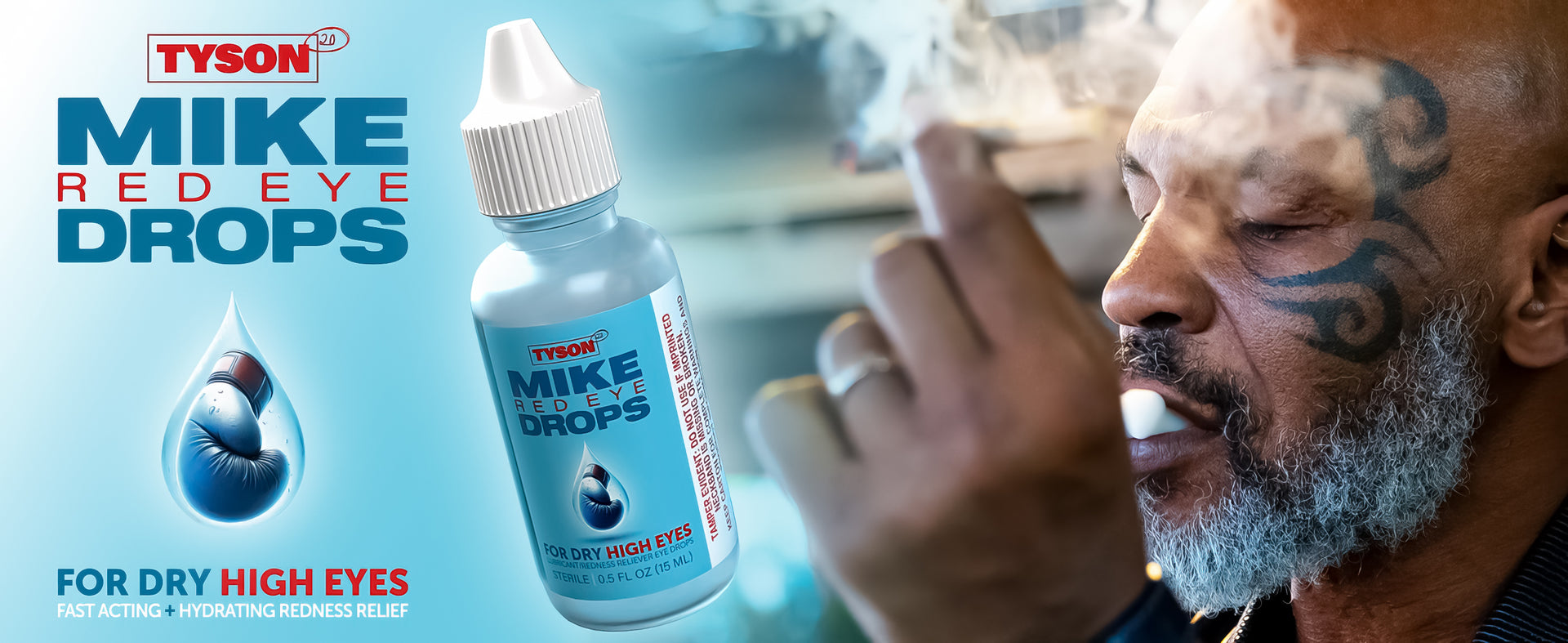 Tyson 2.0 Mike Red Eye Drops – Redness Relief | Lighter USA