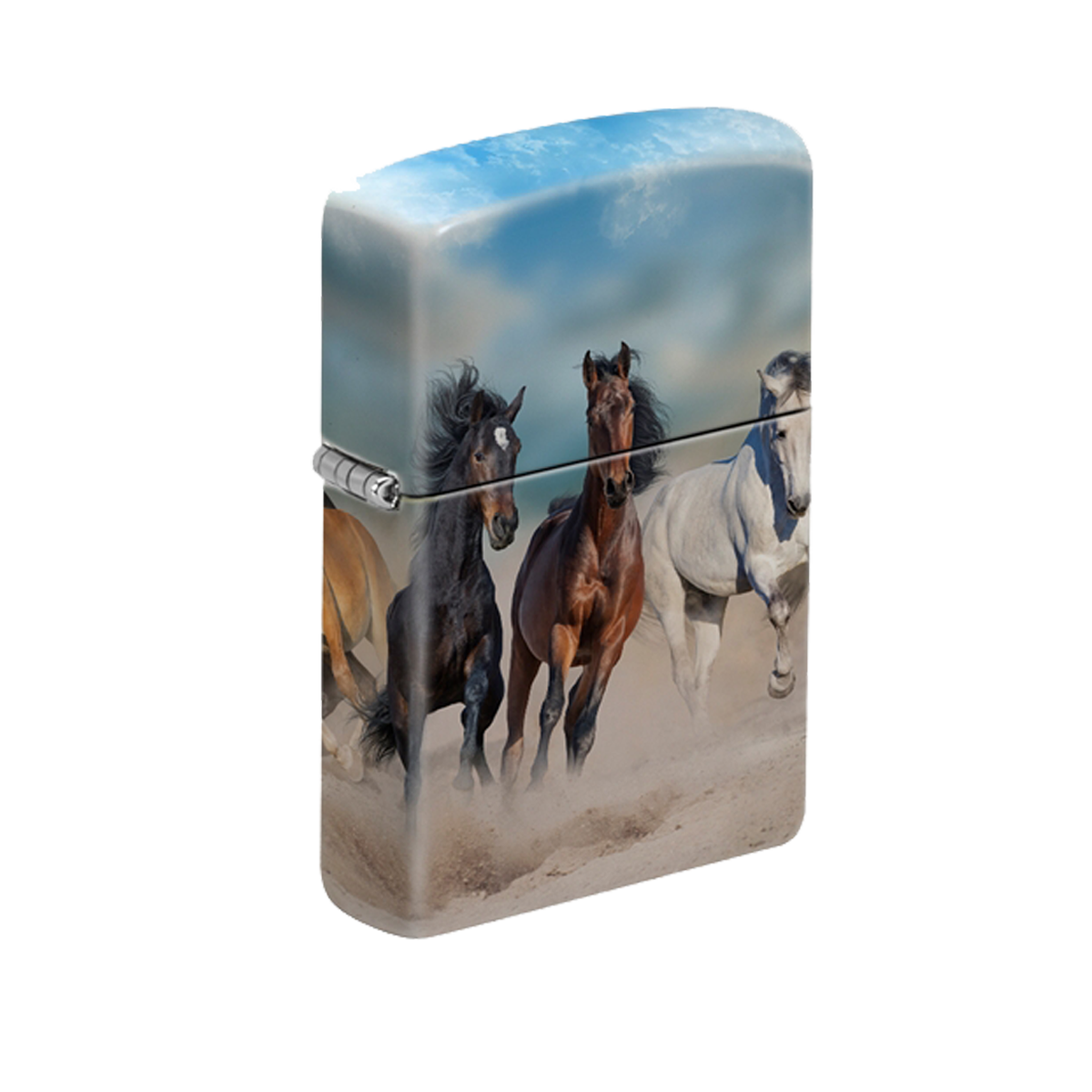 Zippo Lighter - Running Horses | Lighter USA