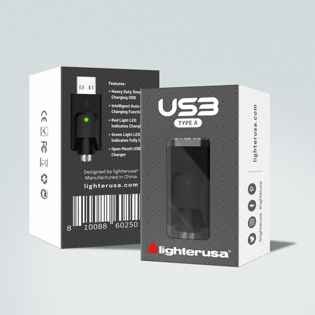 Lighter USA 510 Compatible Type A USB Charger