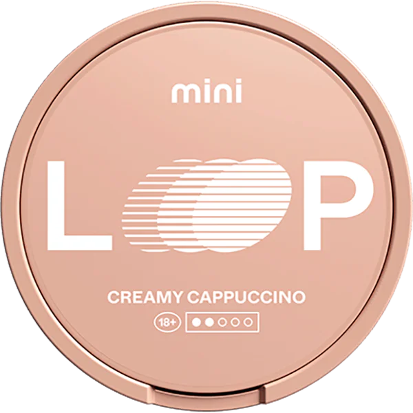 Loop Nicotine Pouches Creamy Cappuccino Mini | Lighter USA