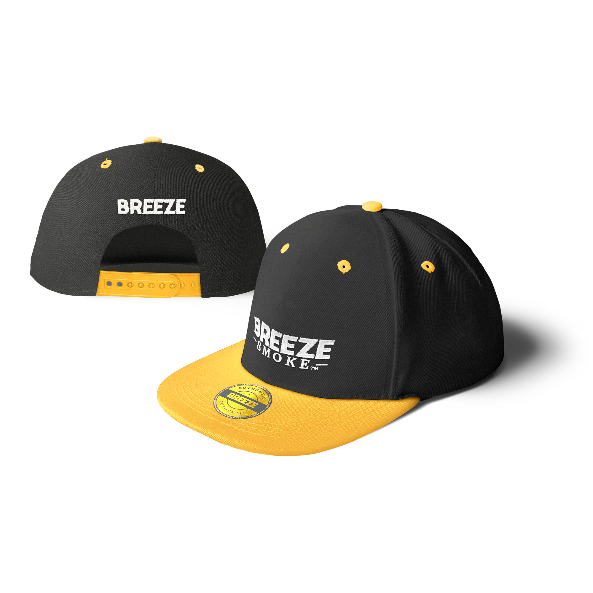 Breeze Smoke Two-Tone Snapback Hat – Lighter USA